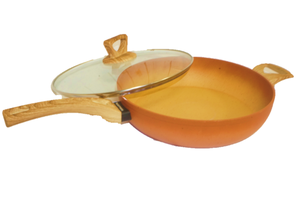 Terra Cotta Non-Stick Wok W/Lid 30cm – Neware Corporate